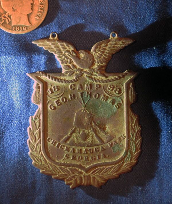 Camp Geo. H Thomas Medal Found with Metal Detector